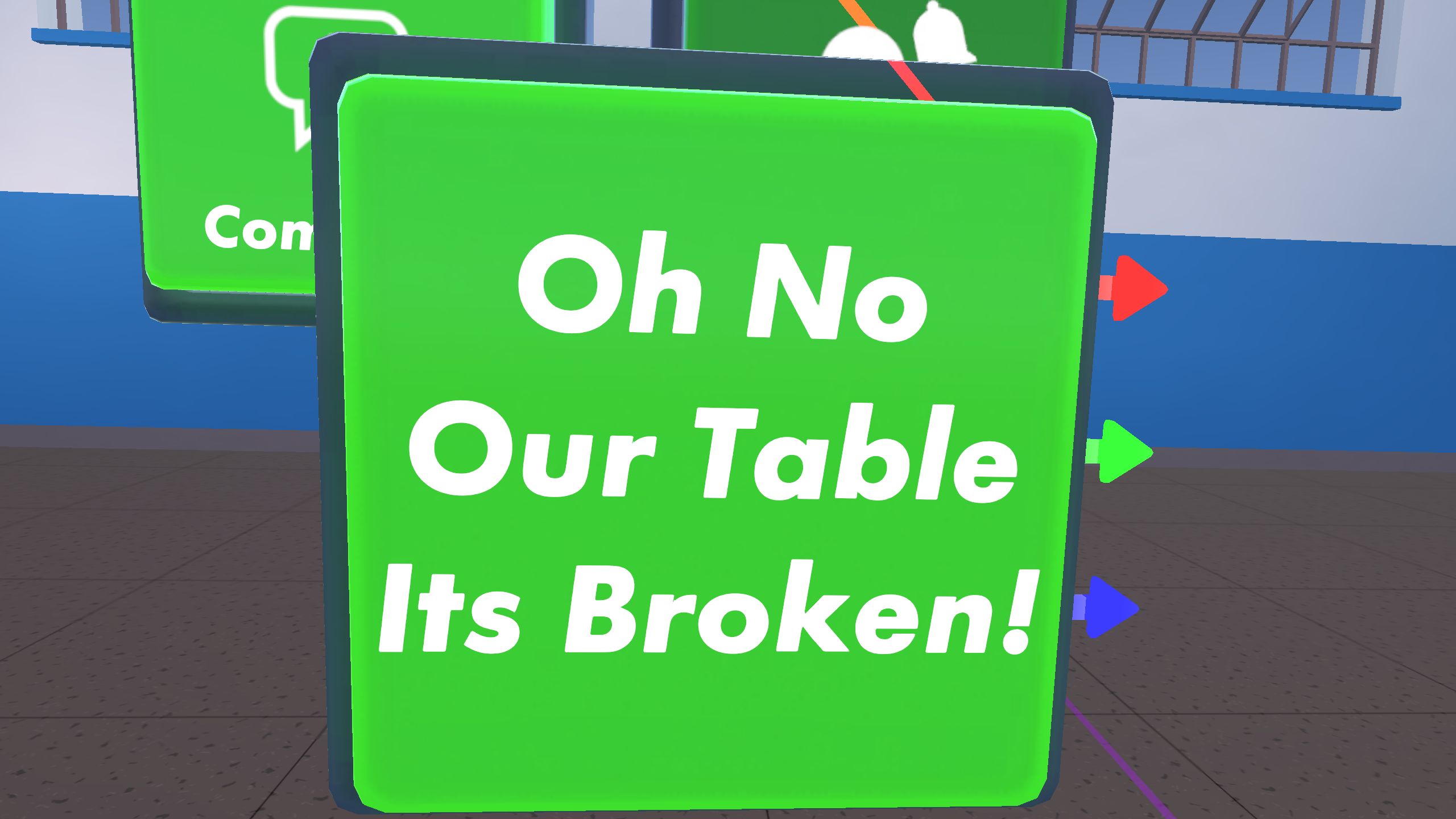 Oh No Our Table Its Brokenlol