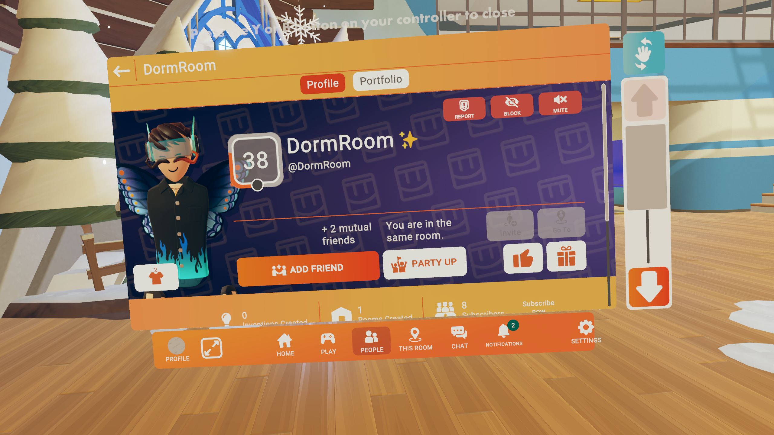 Image in Rec Room
